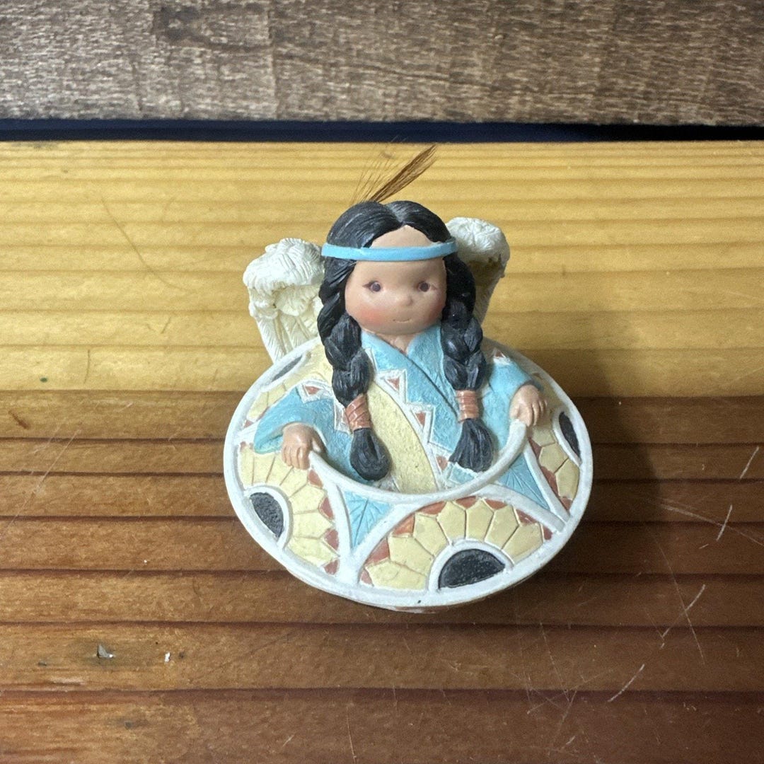 FRIENDS of the FEATHER Native Girl Angel in Pot Southwest - Etsy
