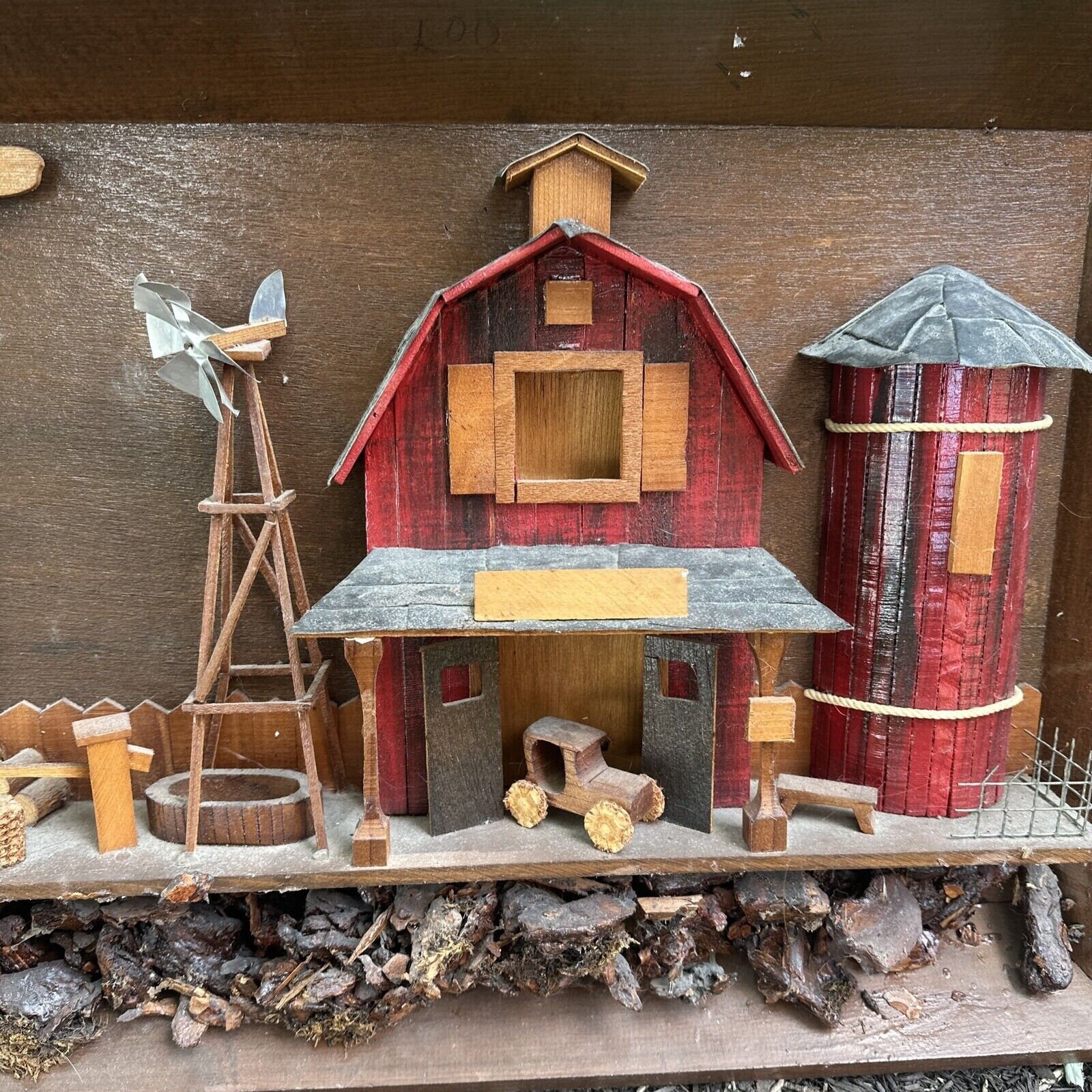 Huge Heavy Farm 3d Wooden Shadowbox Diorama 41x20 - Etsy