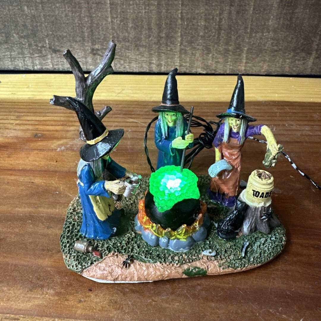 Lemax - Teamwork Witches Spooky Town Table Top Halloween Accent in Box ...