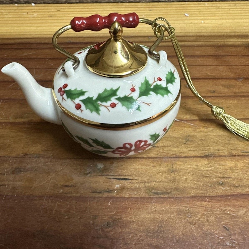 Lenox Holly Ornaments - Etsy