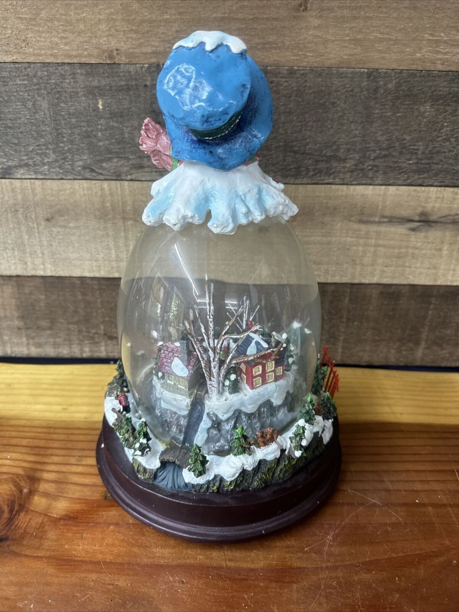 Christmas Snowman Dome Tabletop Display -no Lights or Movement 12” - Etsy