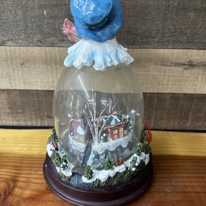 Christmas Snowman Dome Tabletop Display -no Lights or Movement 12” - Etsy