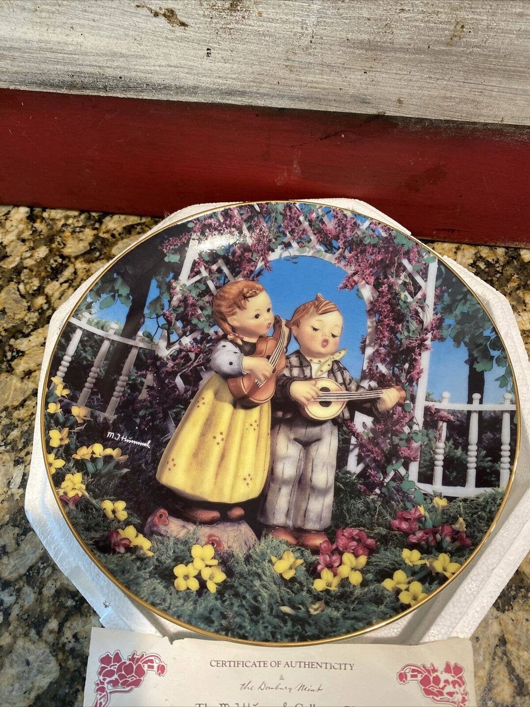 M.I. Hummel Plate Collection "little Musicians" With COA and Styrofoam ...