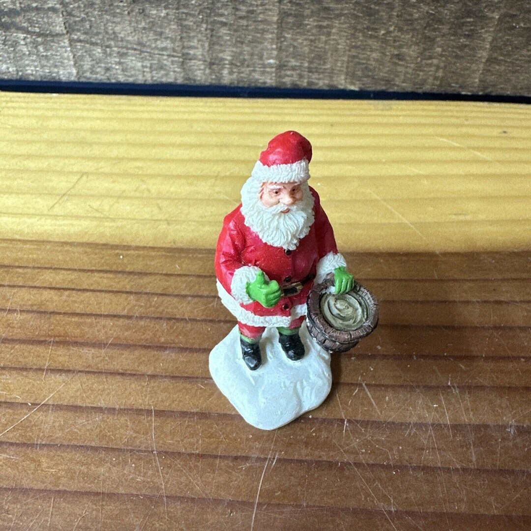 Lemax Santa With Bucket Christmas Village - Etsy