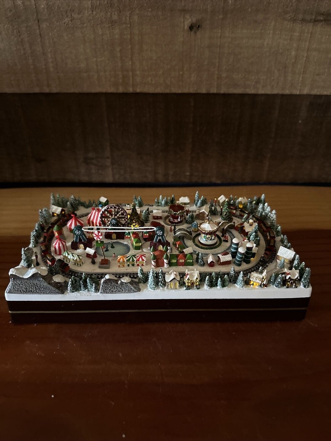 Thomas Kinkade Hawthorne Village christmas Carnival Miniature Lights & Motion - Etsy