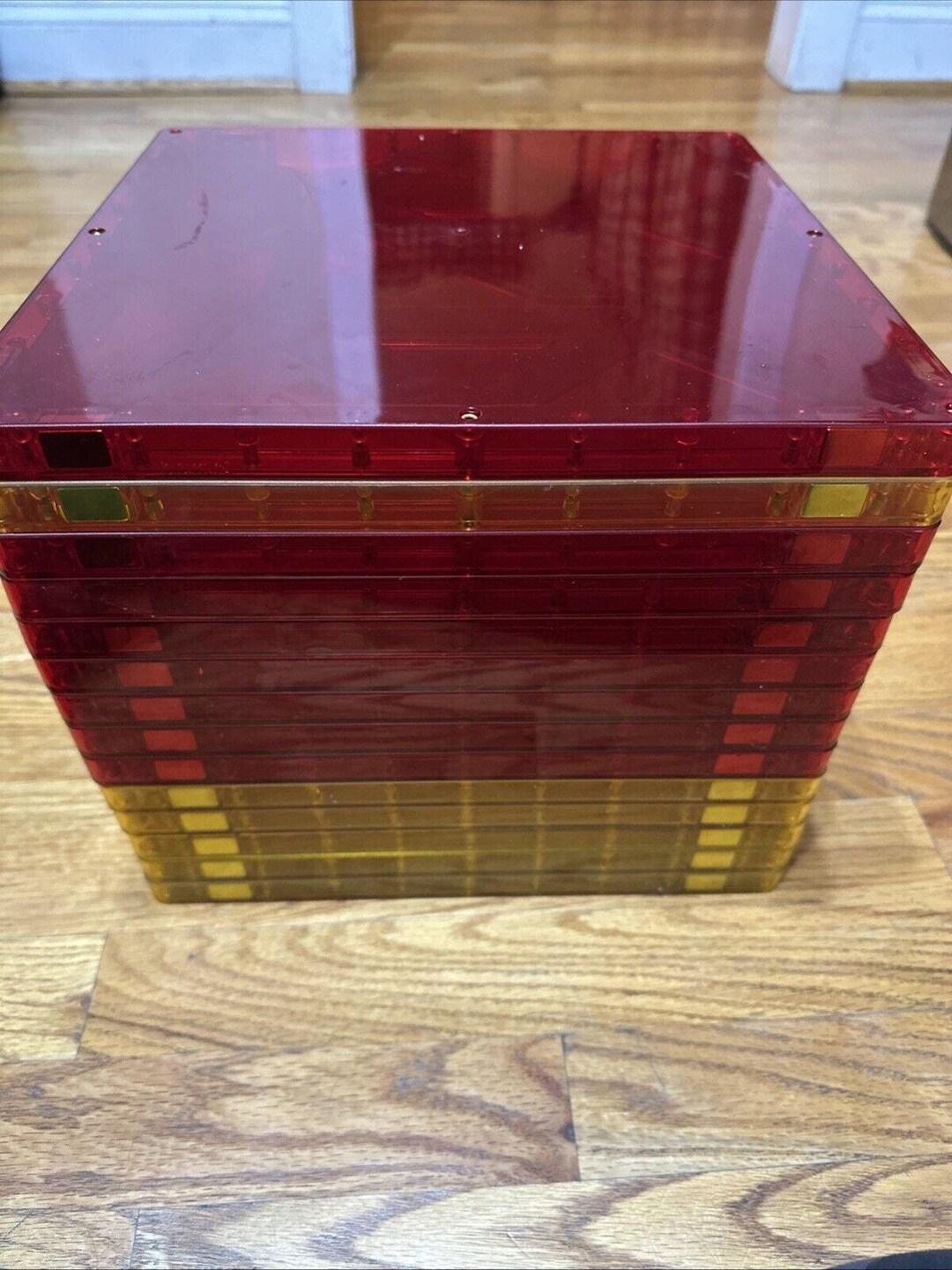 Lakeshore Jumbo Magnetic Building Tiles 14 Squares 12x12 Yellow Red - Etsy