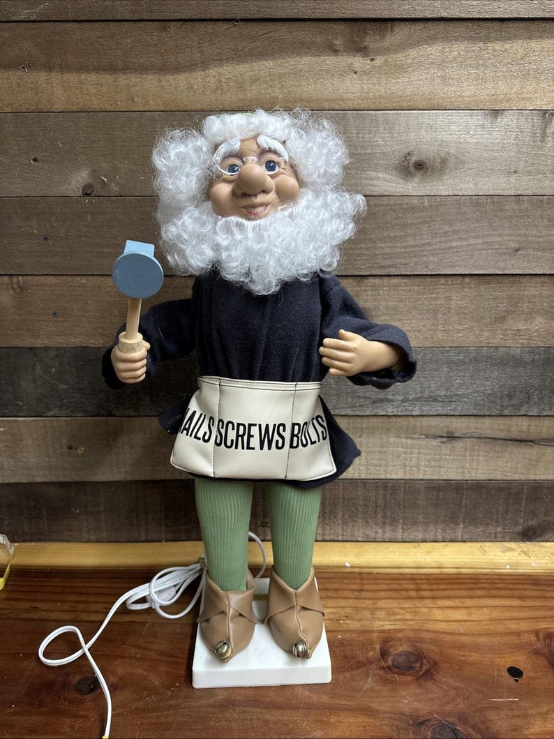 Vintage Telco Motion-ette Christmas Animated Elf Figure Santa's ...