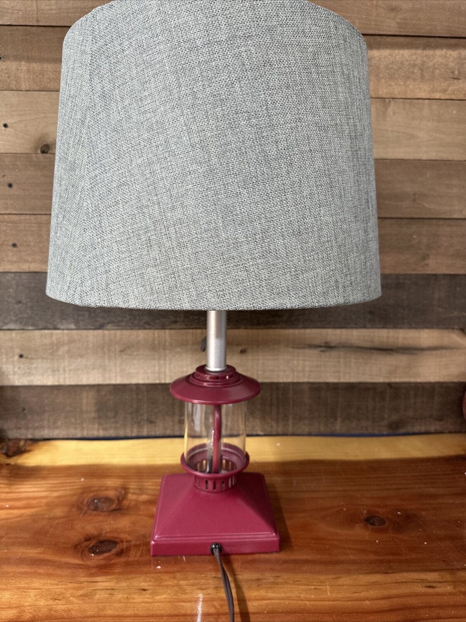 Woolrich Kids Big Bear Maroon Camping Lantern Lamp Light & Nightlight ...