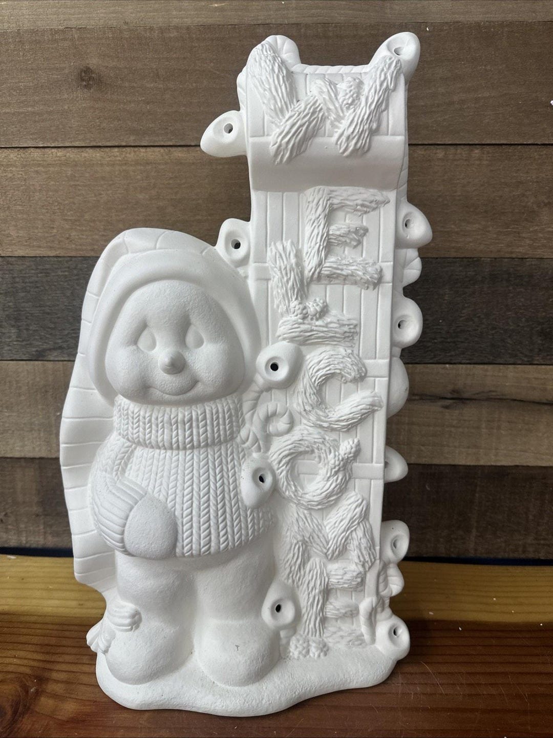 Ceramic Snowman To Paint