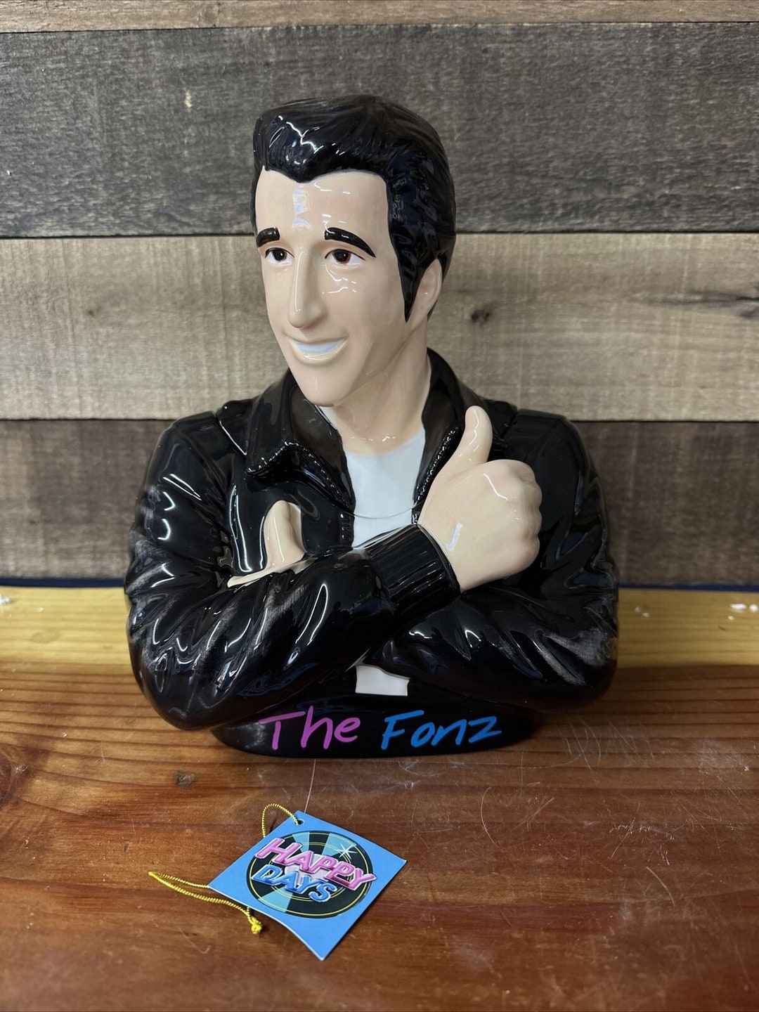 Happy Days the Fonz Fonzie Cookie Jar New in Box - Etsy