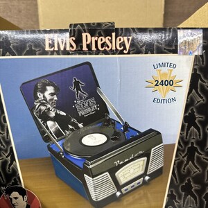 Elvis Presley Record Player Cookie Jar Limited Edition in Box - Etsy