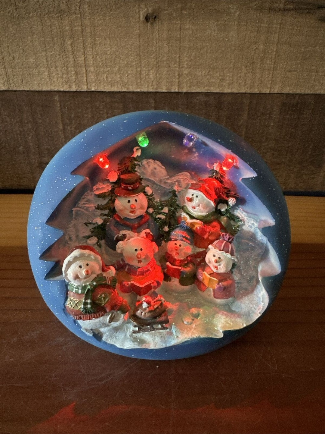 Lighted Snowman Family Caroling Winter Scene 5” - Etsy