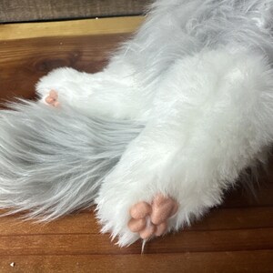 Hasbro Joy for All Grey & White Cat Companion Pet Pre-owned Works Purrs ...