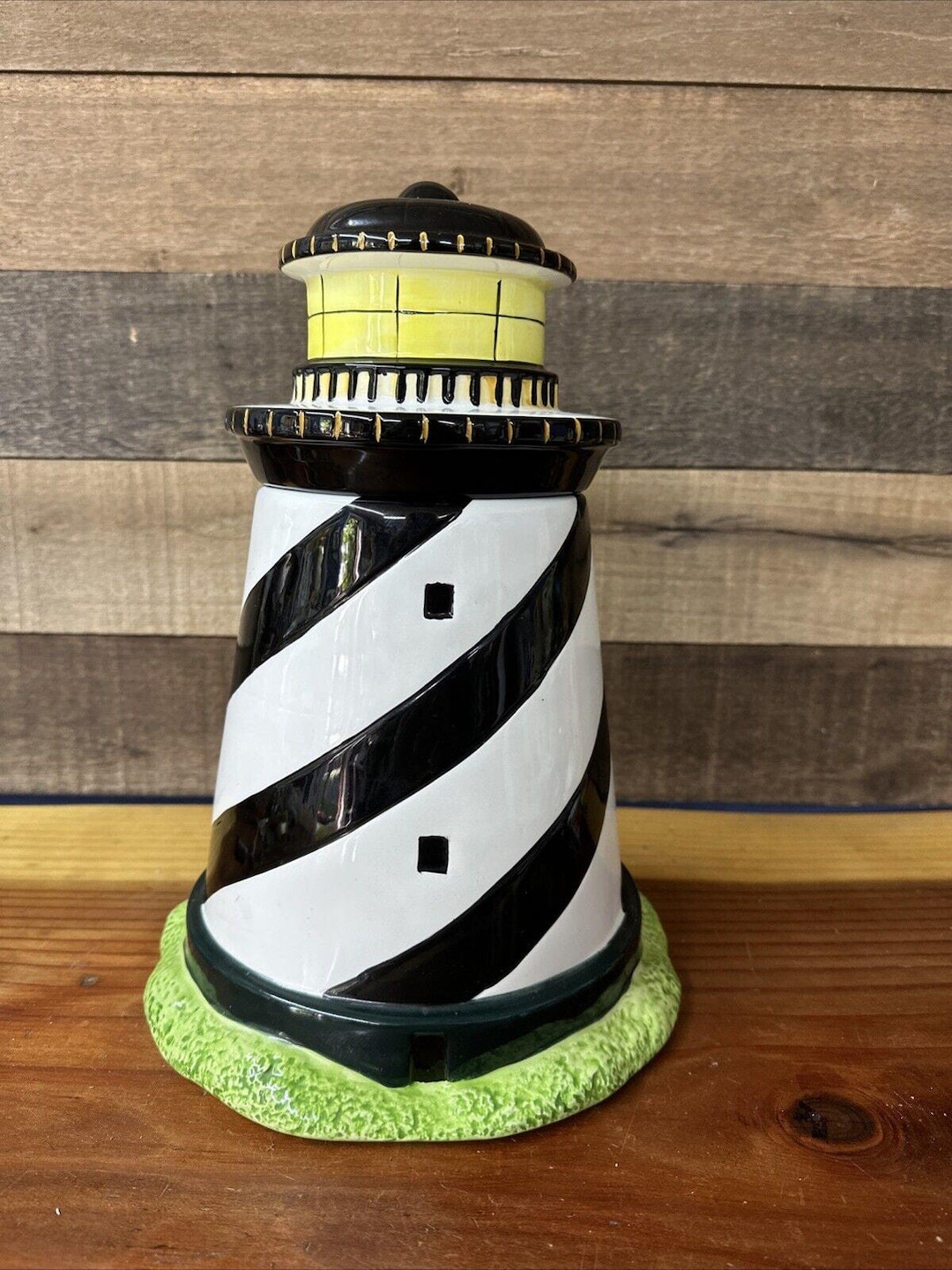 Sakura Lighthouse Coastal Breeze Cookie Jar Vintage-1998 Warren Kimble ...