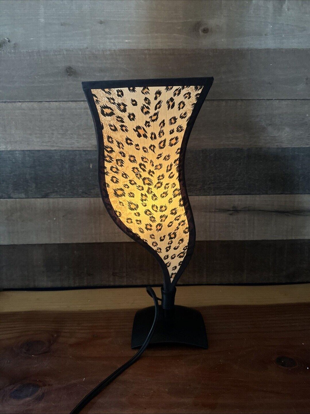 Cheetah Print Fabric Table Accent Night Light 15” Tall - Etsy