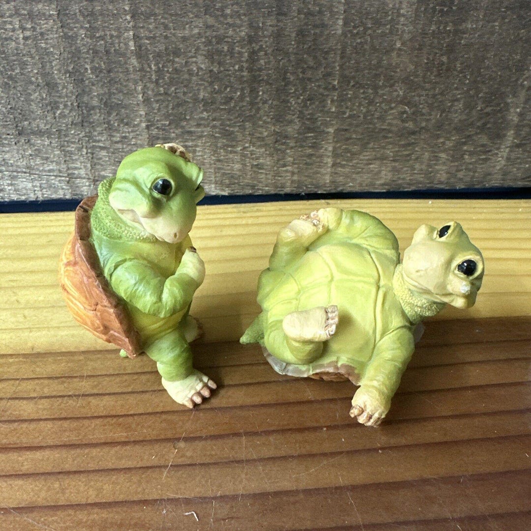Summit Collection Set of 2 Sea Turtles Resin Figurine in Box - Etsy