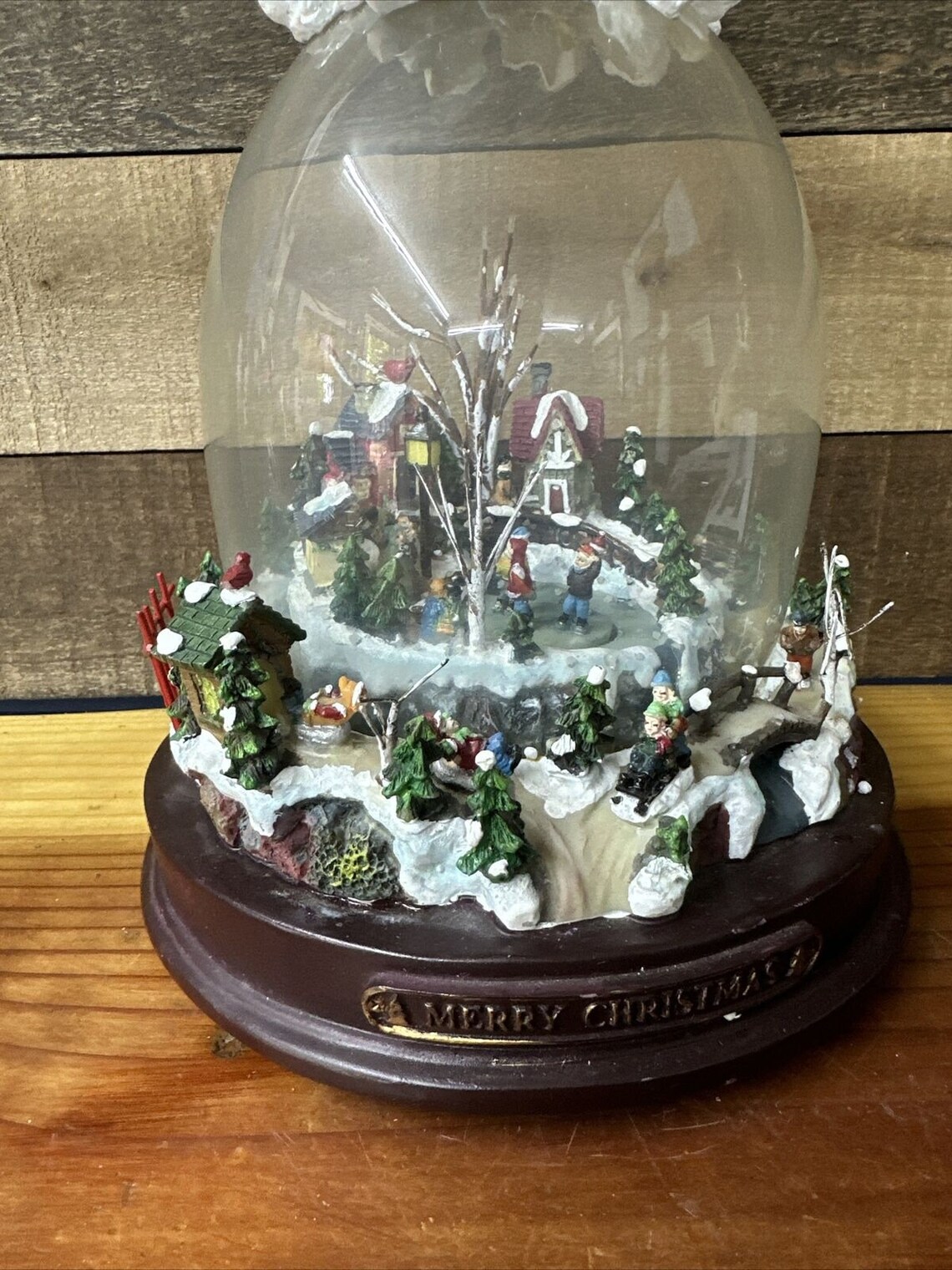 Christmas Snowman Dome Tabletop Display -no Lights or Movement 12” - Etsy