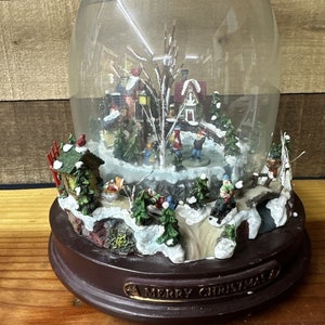 Christmas Snowman Dome Tabletop Display -no Lights or Movement 12” - Etsy