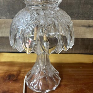 Vintage 1950s Etched Cut Crystal Fairy Lamp 11 Daisy Pattern Boudoir - Etsy