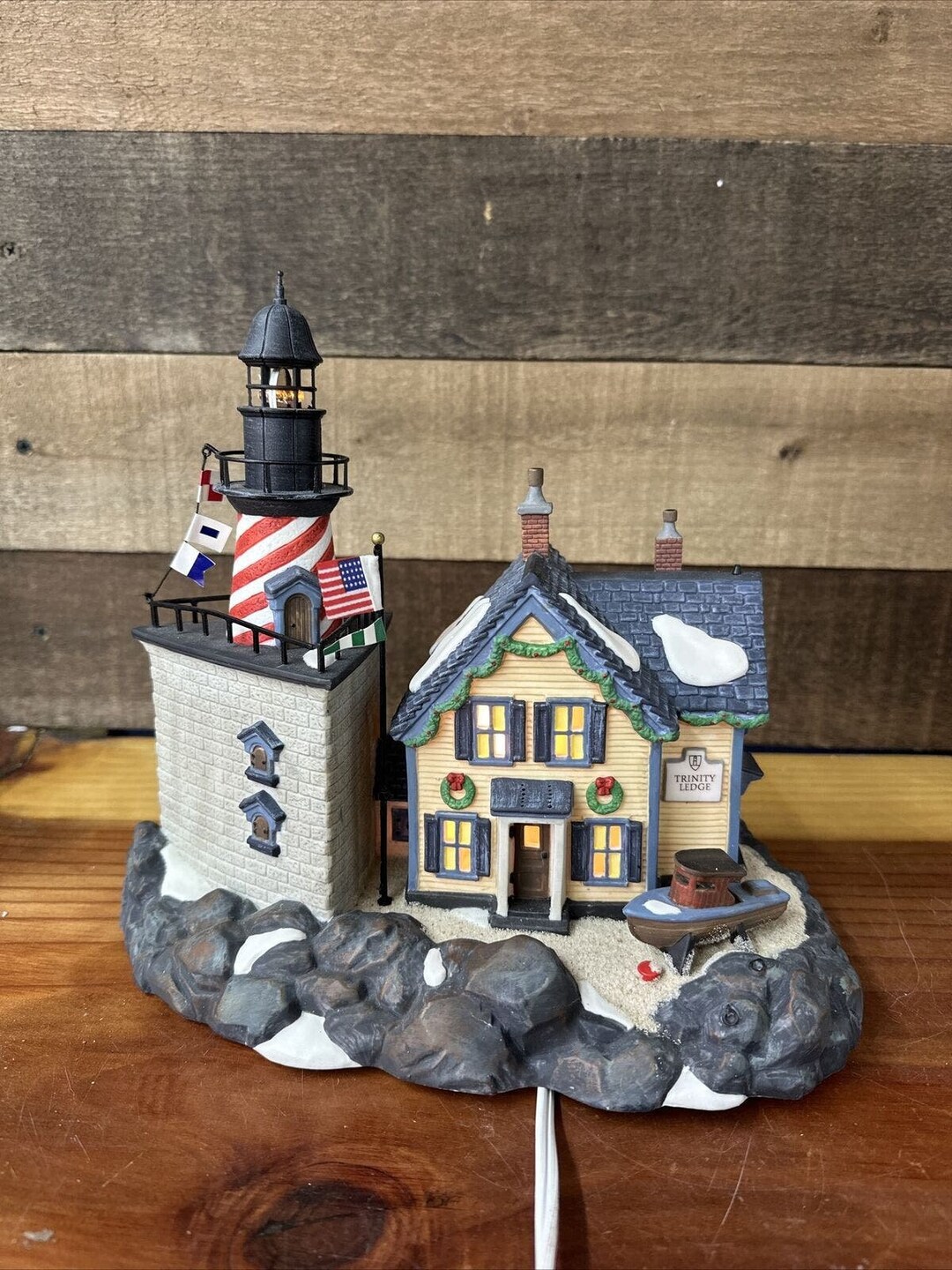 Department 56 New England Village Trinity Ledge Lighthouse 56-56611 - Etsy