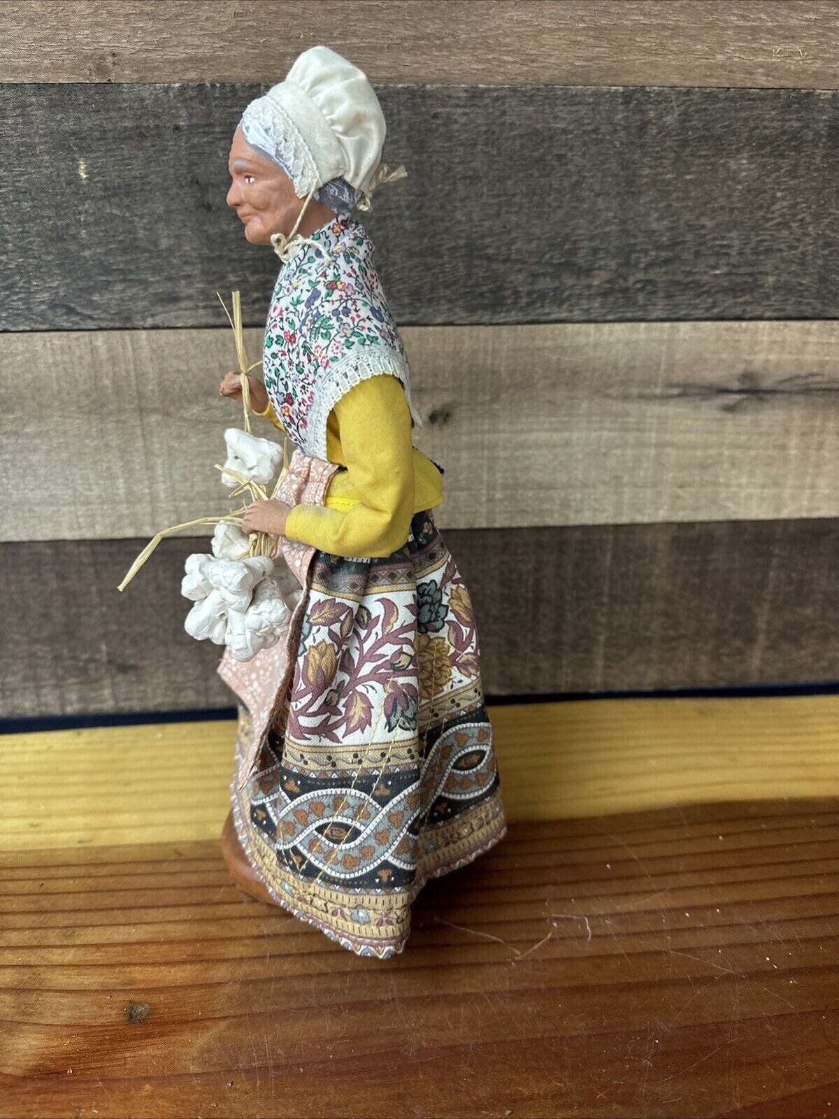 French Country Clay Garlic Lady 12” Signed - Etsy