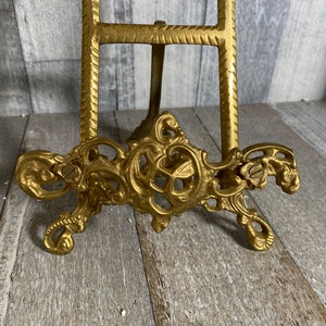 Cast Iron Brass Mid Century French Victorian Display Easel - Etsy