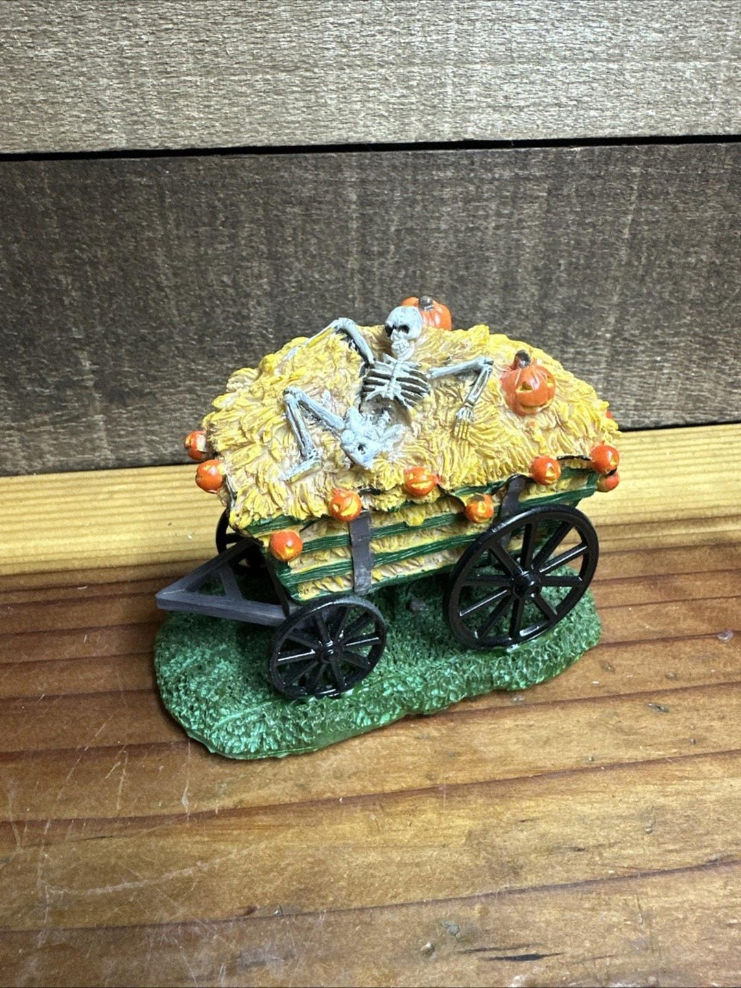 Lemax Spooky Town Spooky Hay Wagon Halloween Village Skeleton in Box - Etsy