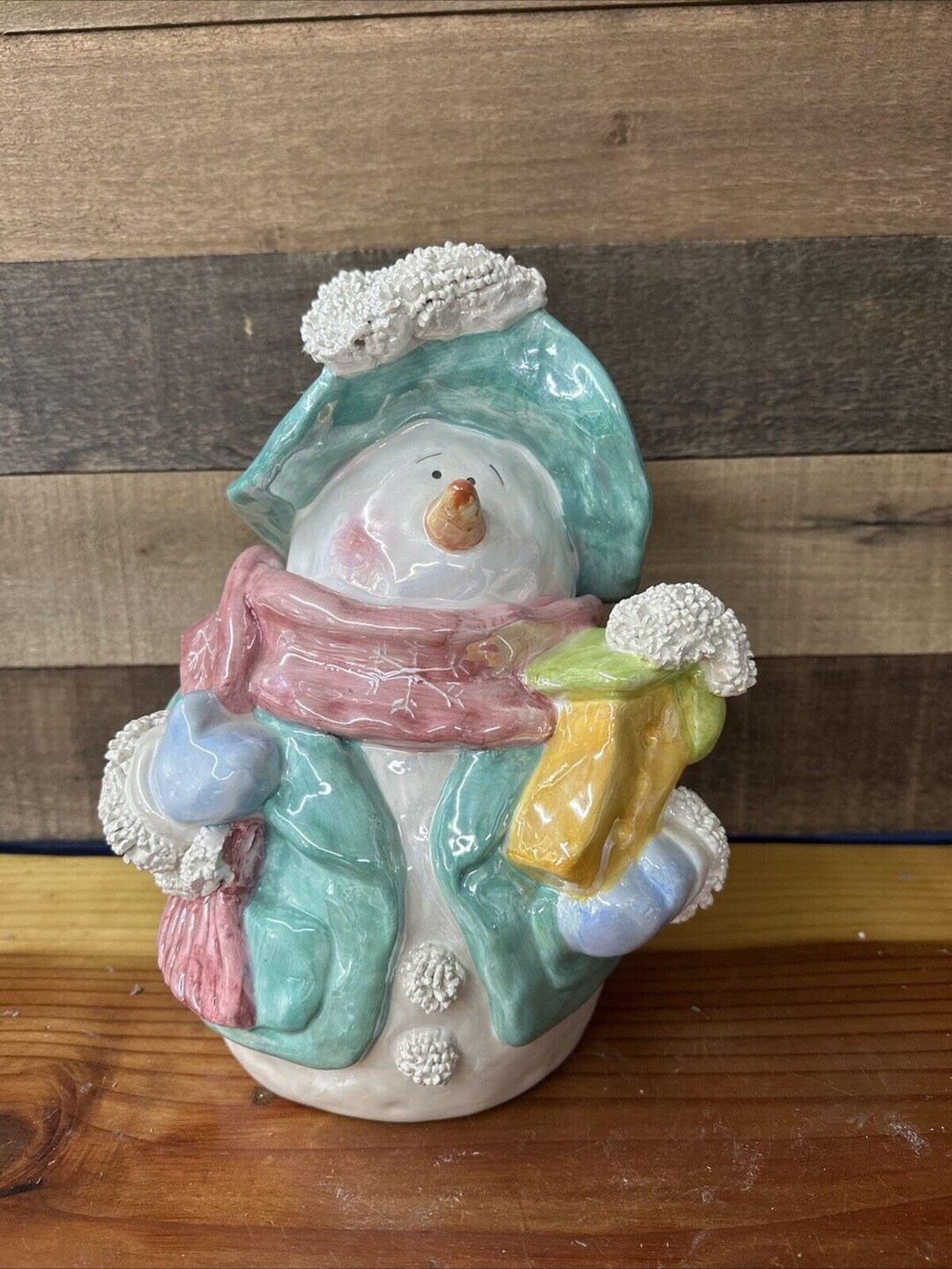 Cracker Barrel Pastel Snowman Cookie Jar - Etsy