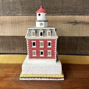 Lefton Historic American Lighthouse New London Ledge CT 1993 Vtg - Etsy