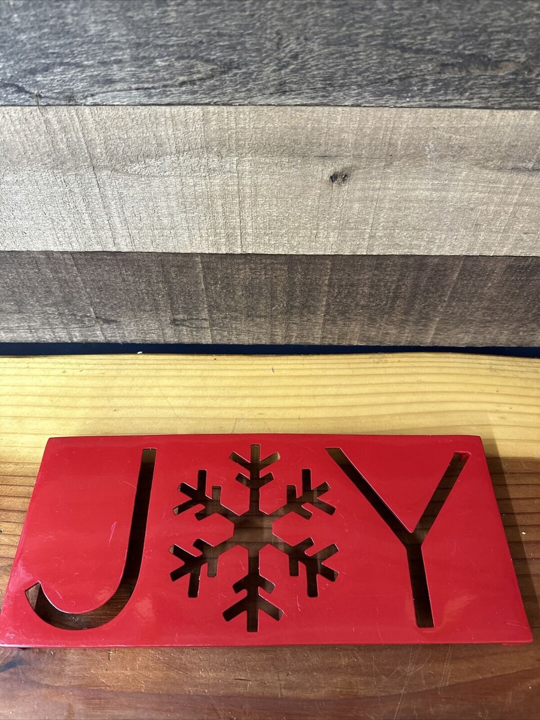 Crate and Barrel Metal Joy Trivet Christmas Holiday Snowflake Rare - Etsy