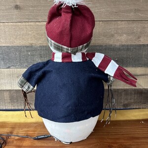 Cracker Barrel Fiber Optic Snow Falling Snowman 17 - Etsy
