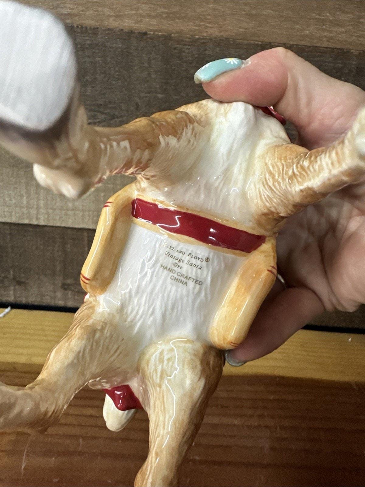 Fitz & Floyd Vintage Santa Deer Figurine Reindeer in Box B - Etsy
