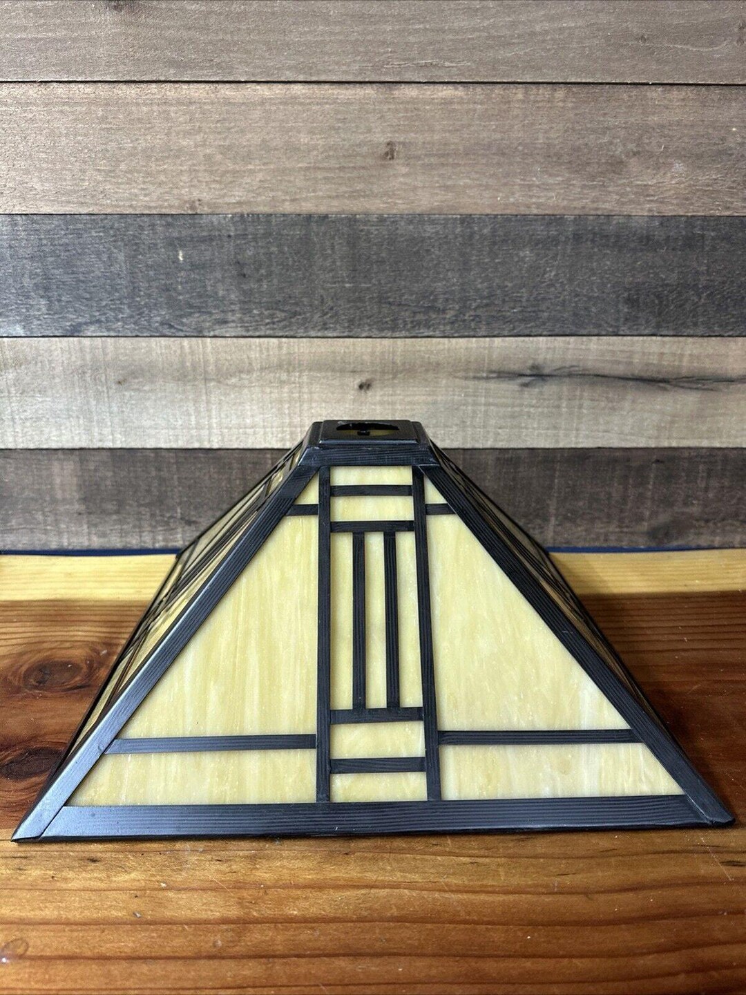 Dale Tiffany Style Mission Stained Glass Shade 14” - Etsy