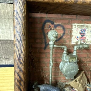 Michael Garman Alley Cityscape Shadowbox Sculpture Art 1984 Rare 8.5x8 ...