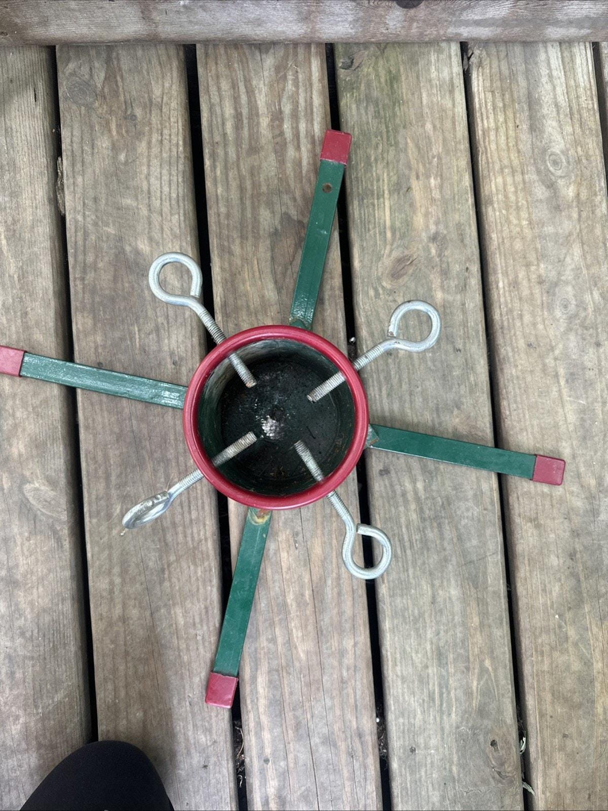 Vintage Santa's Sturdy Steel Christmas Tree Stand 5” Capacity Holds up ...