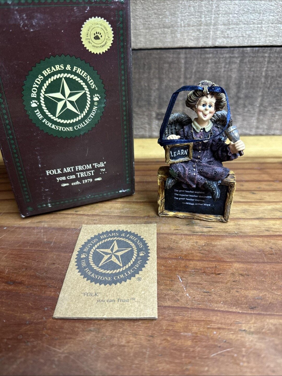 Boyds Bears Retired Angel Teacher Ornament Ms Patience..inspiration in ...