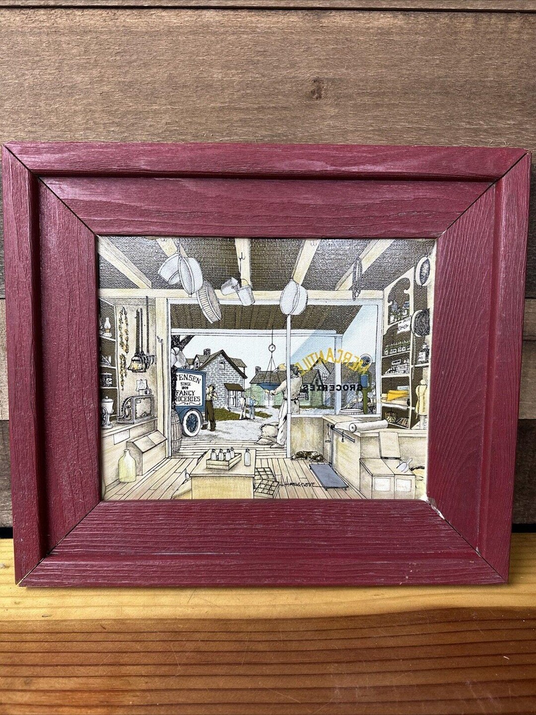 Hargrove Grocery Store Serigraph Canvas Painting - Etsy