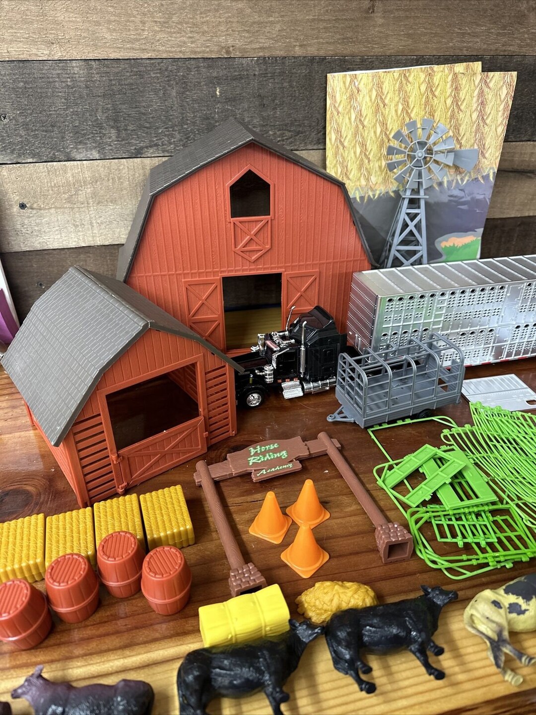 New Ray Farm Set - Barns Fence Truck and More - Etsy