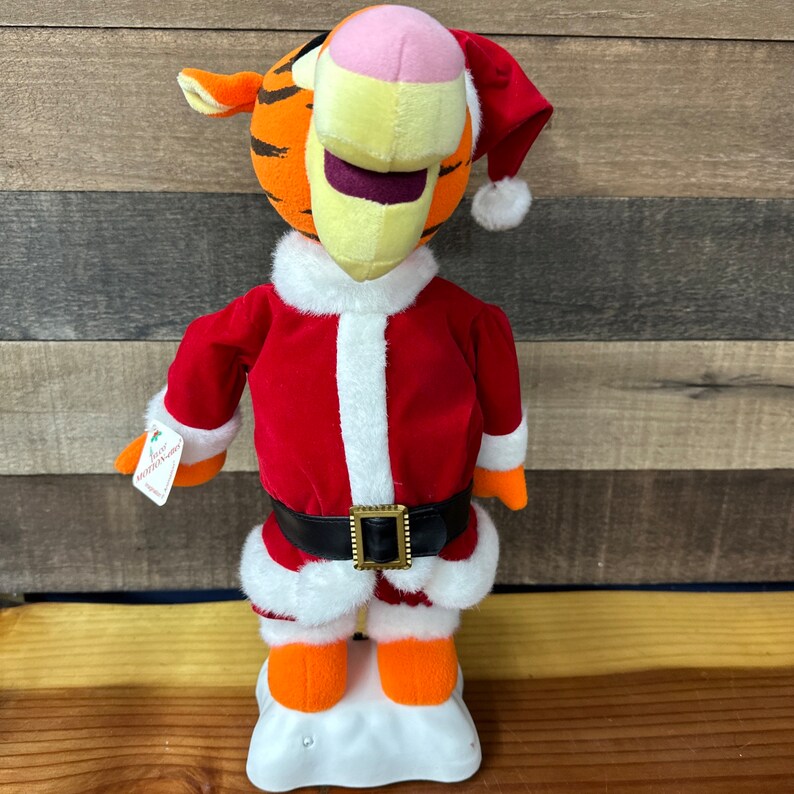 Gemmy Santa Tigger Singing Dancing Jingle Bells - Etsy