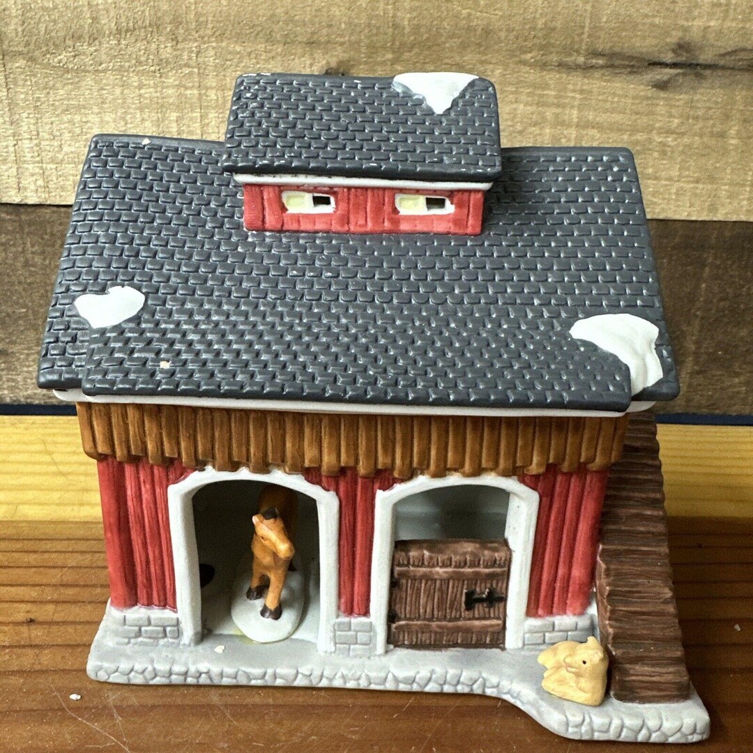 Dickens Keepsake Village Building Barn - Etsy