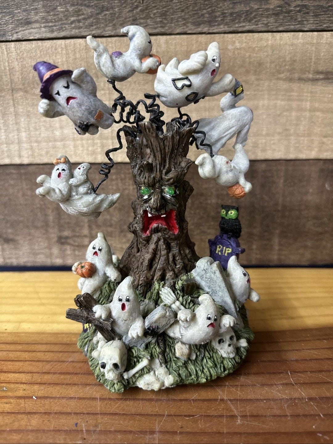 Lighted Sounds Ghost Tree Halloween Village 8” - Etsy