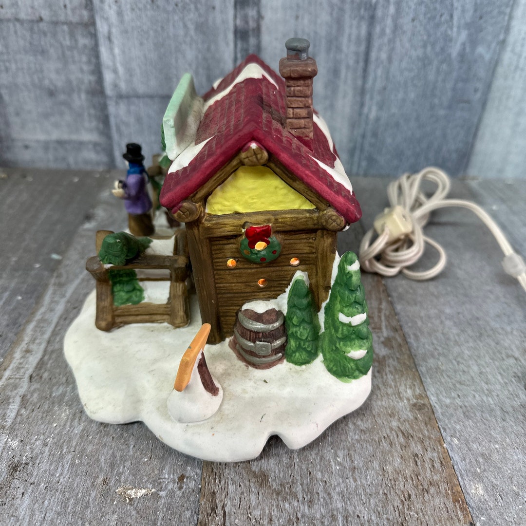 Dickens Collectible’s Christmas Trees and Wreath - Etsy