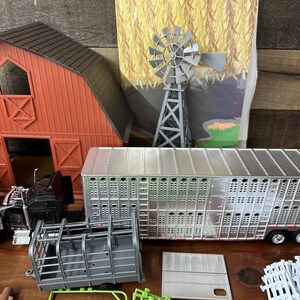 New Ray Farm Set Barns Fence Truck and More - Etsy
