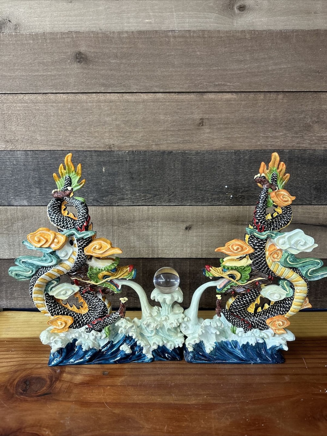 Chinese Dragons 3 Piece Display Piece in Box - Etsy