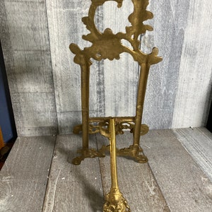 Cast Iron Brass Mid Century French Victorian Display Easel - Etsy