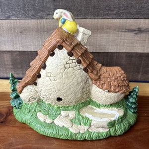 Ceramic Handpainted Bunnyville Bunny Village House Easter - Etsy