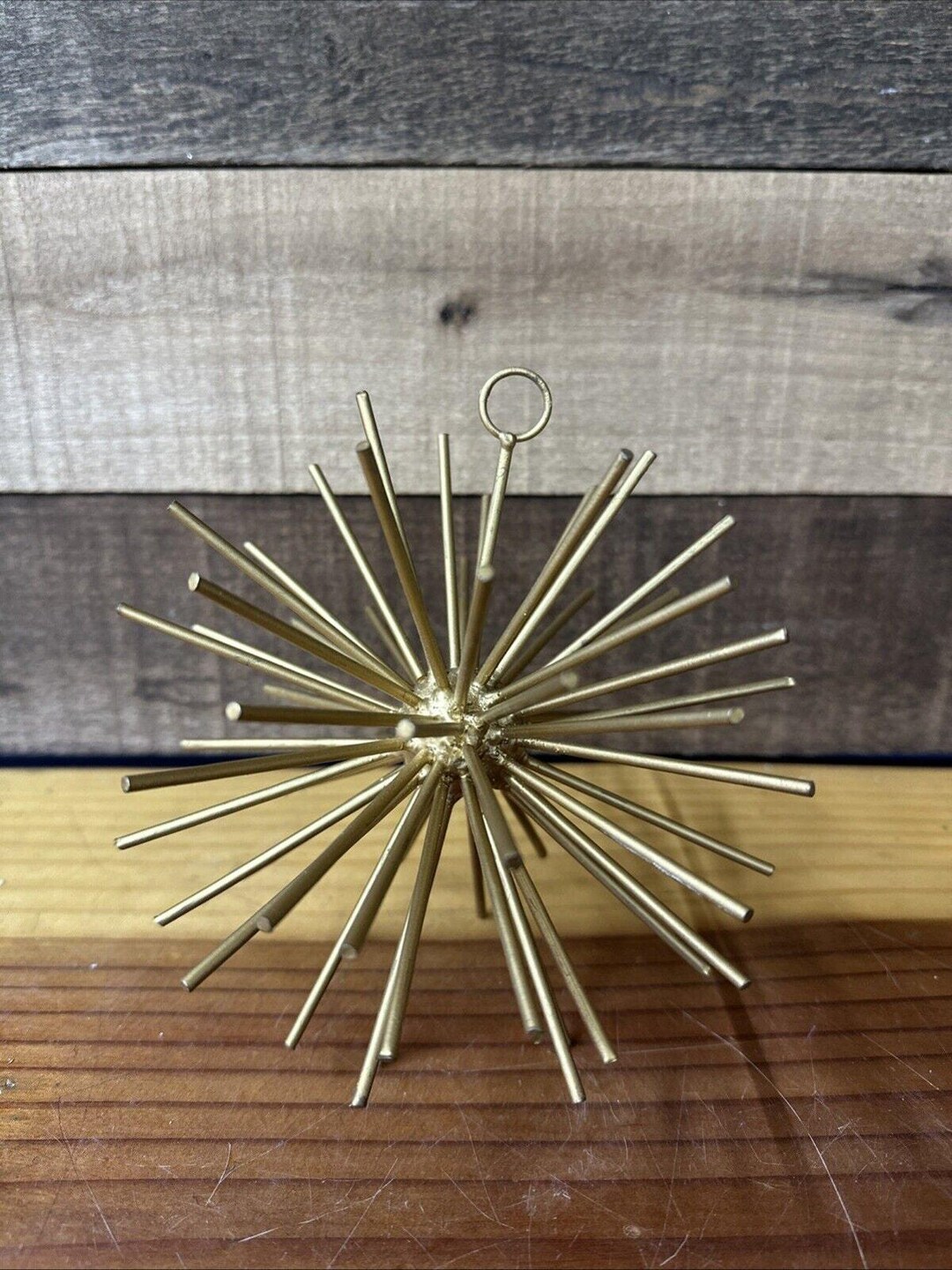MCM Style Starburst Metal Art Spiked Hanging Orb 6” Gold Tone - Etsy