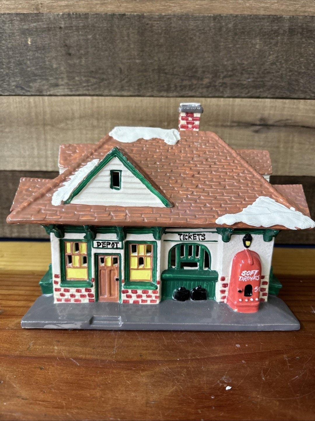 Dept. 56 the Village Station Snow Village 1989 - Etsy