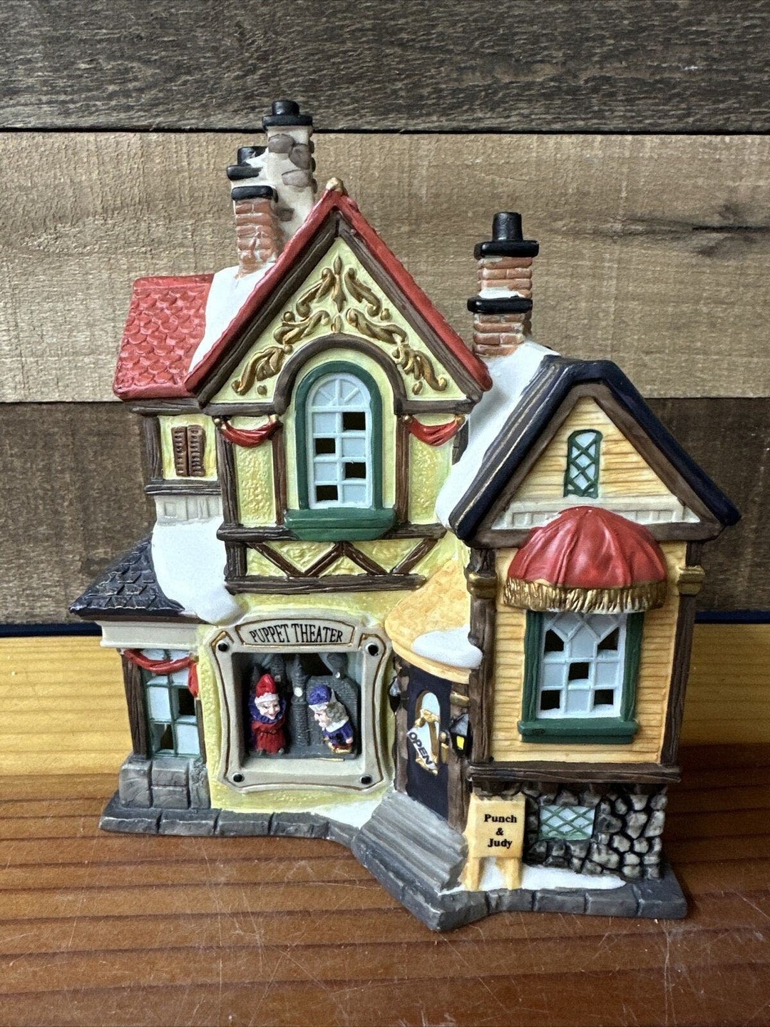Vintage Traditions Holiday Village Puppet Theater Christmas Village ...