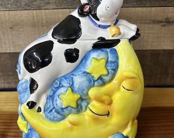 Rare Vintage Cow Jumped Over the Moon RRP Roseville Co Excellent ...